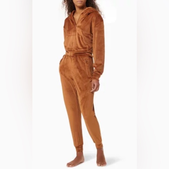 SKIMS | Other | Skims Velour Set Color Copper Size Xs Zip Hoodie And ...
